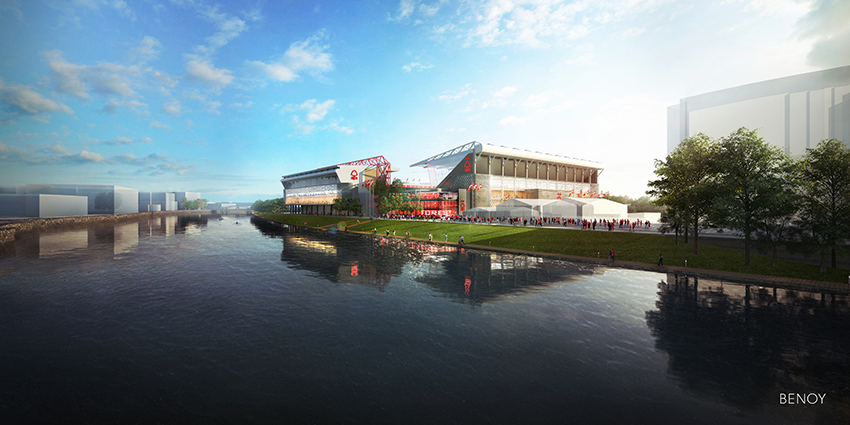 Benoy unveils plans to upgrade Nottingham Forest’s City Ground