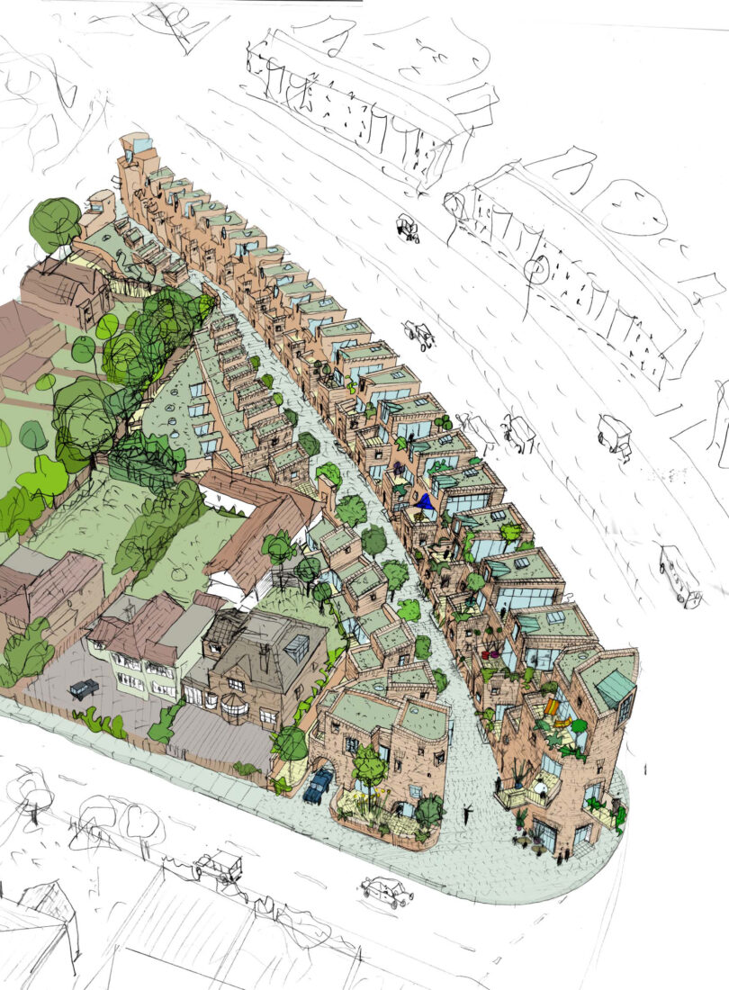 Peter Barber wins approval for new public mews in north London