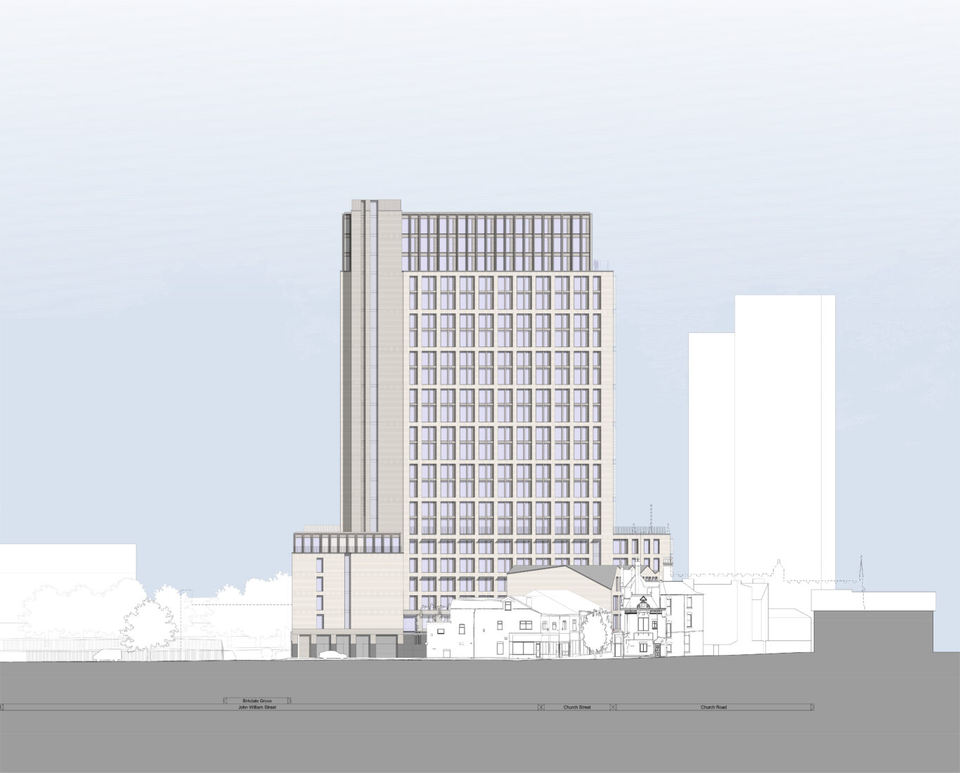 Jeffrey Bell submits plans for 23-storey Eccles tower