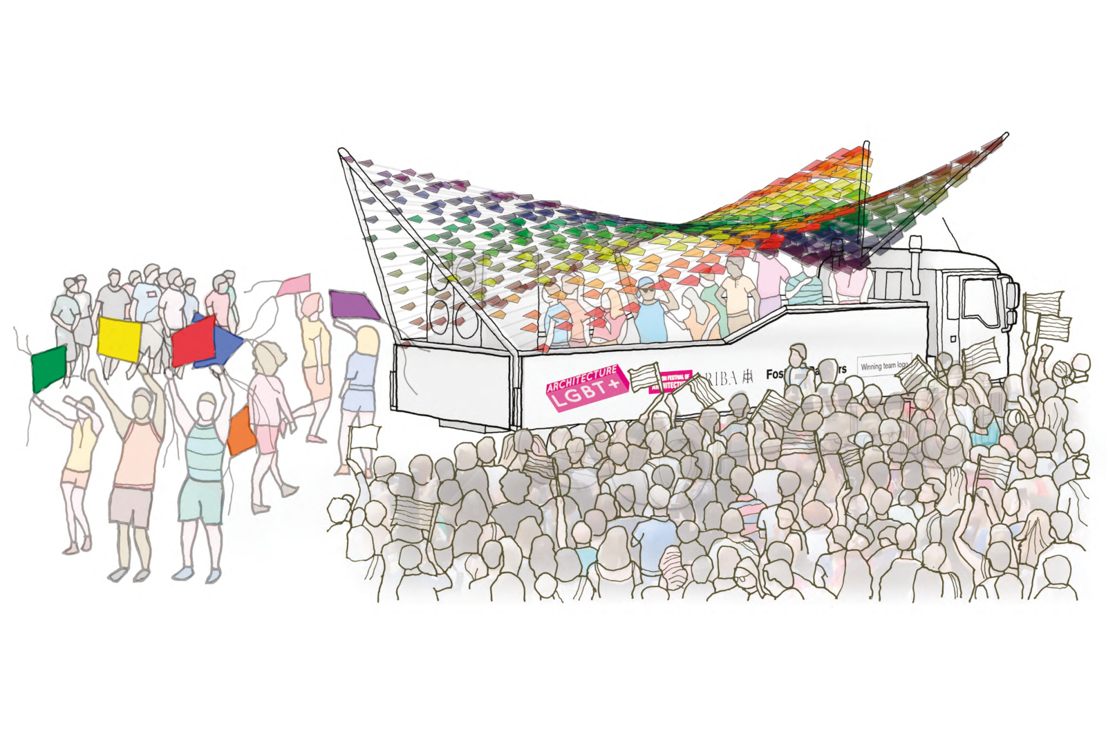 RAW wins Architectural Pride float design contest