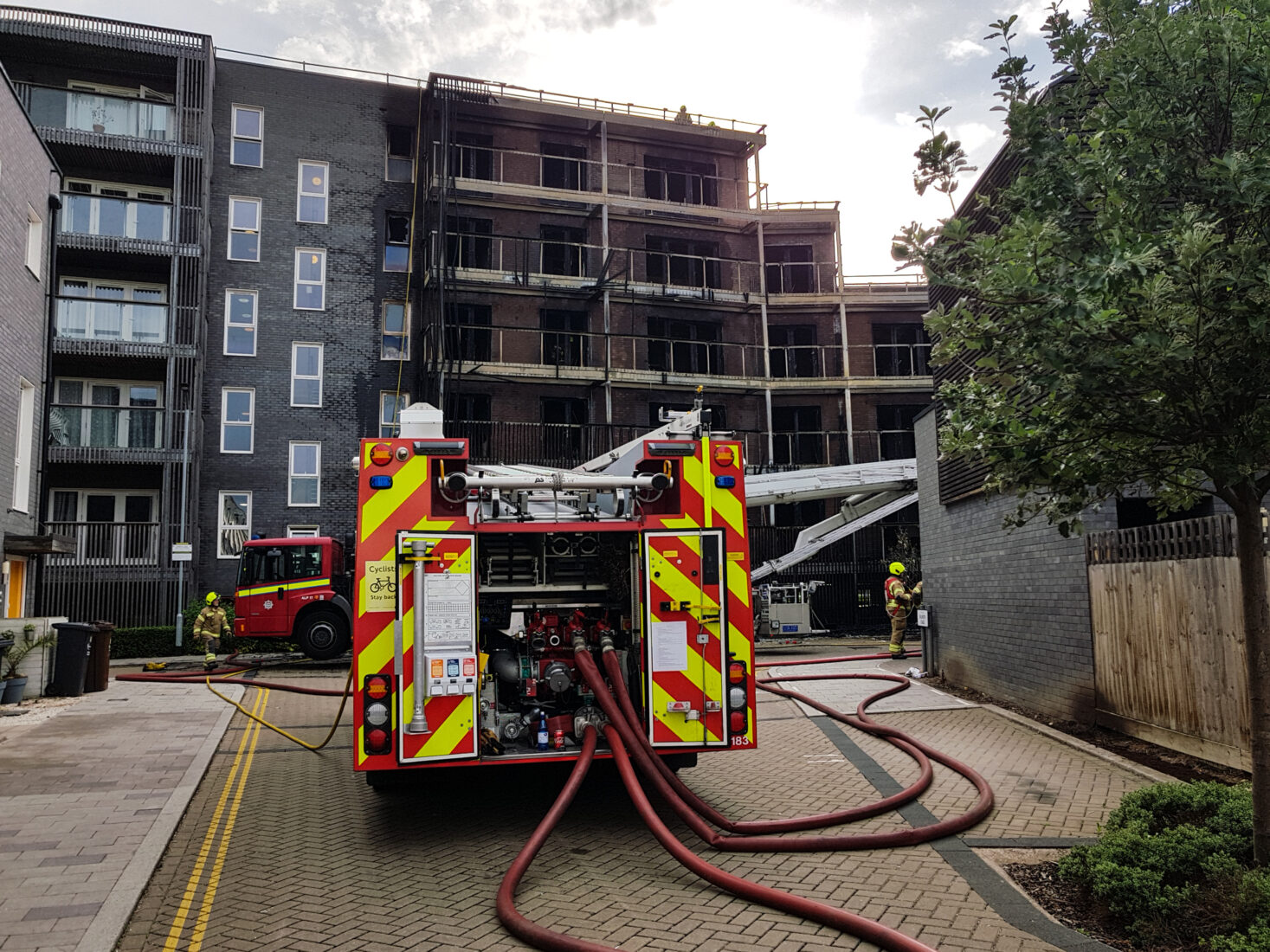 Barking blaze: Fire experts had warned balconies were ‘significant hazard’