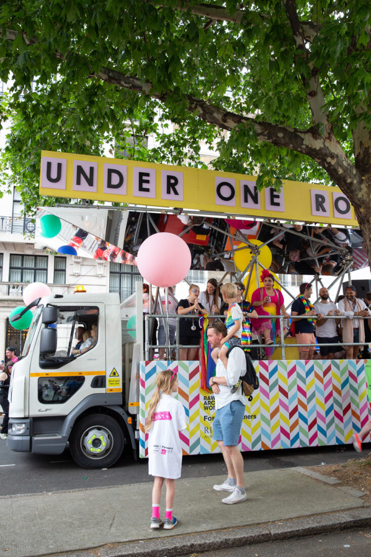 Mirrored float by Raw Architecture Workshop debuts at London Pride