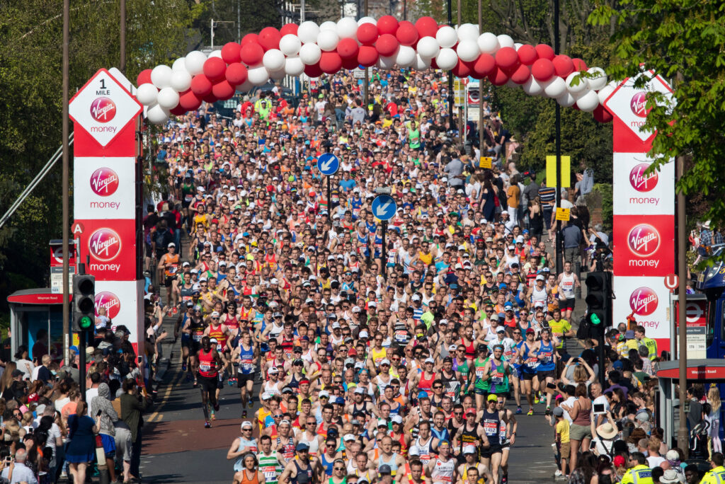 Competition: London Marathon mile markers