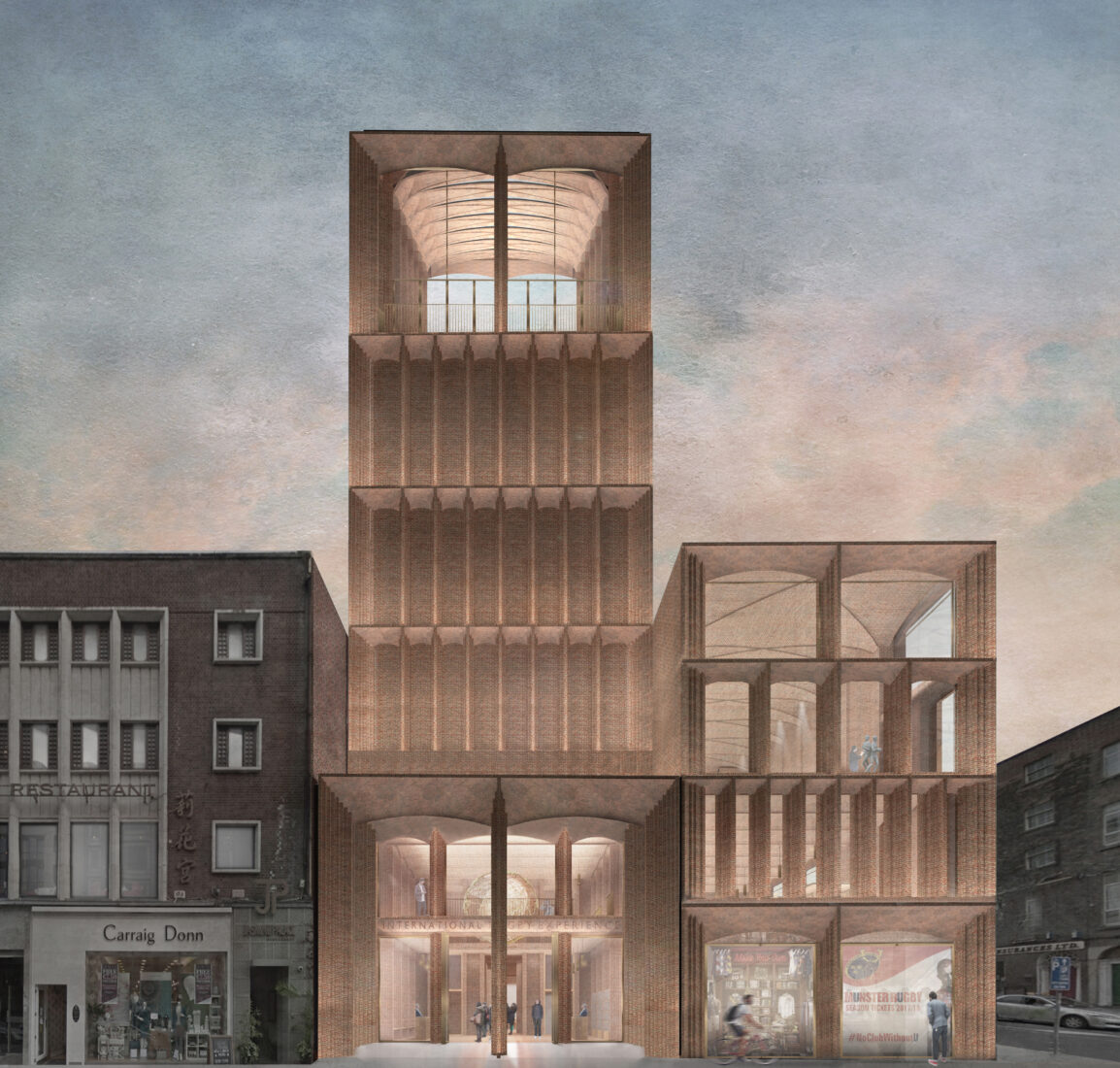 Níall McLaughlin’s global rugby centre starts on site as World Cup gears up