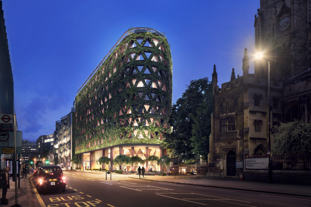 Sheppard Robson unveils City scheme with ‘largest living wall in Europe’
