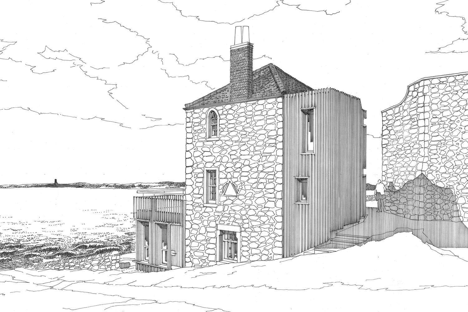 Alan Dunlop submits plans for home in 250-year-old Watch House