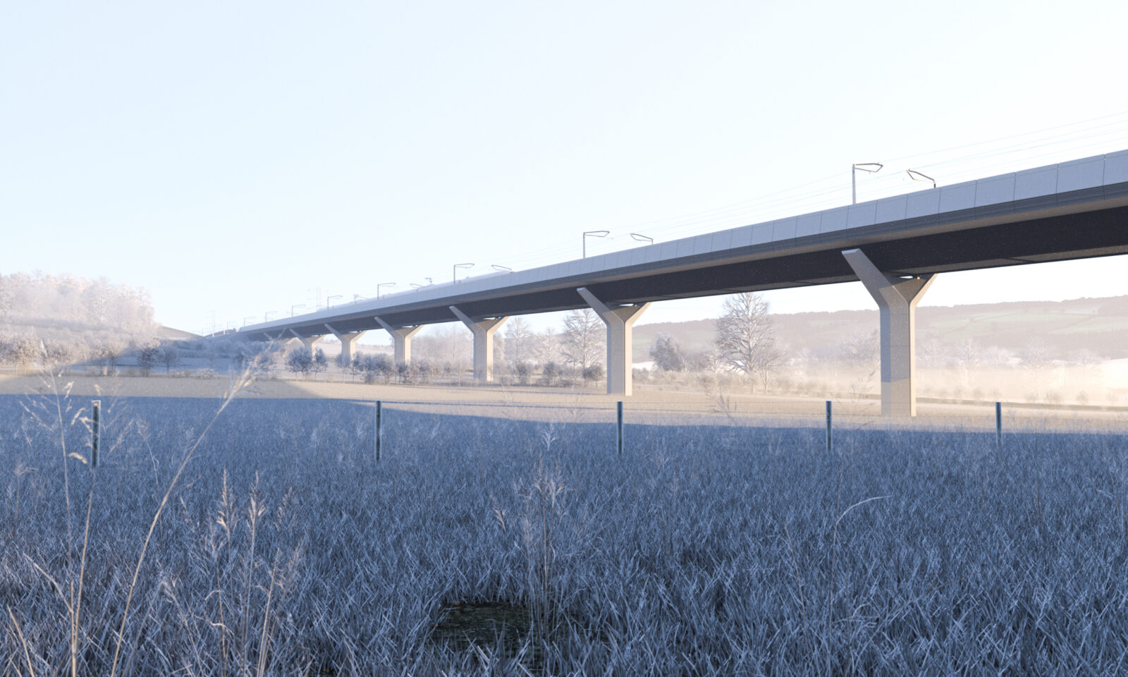 Moxon team refines HS2 viaduct design to halve embodied carbon