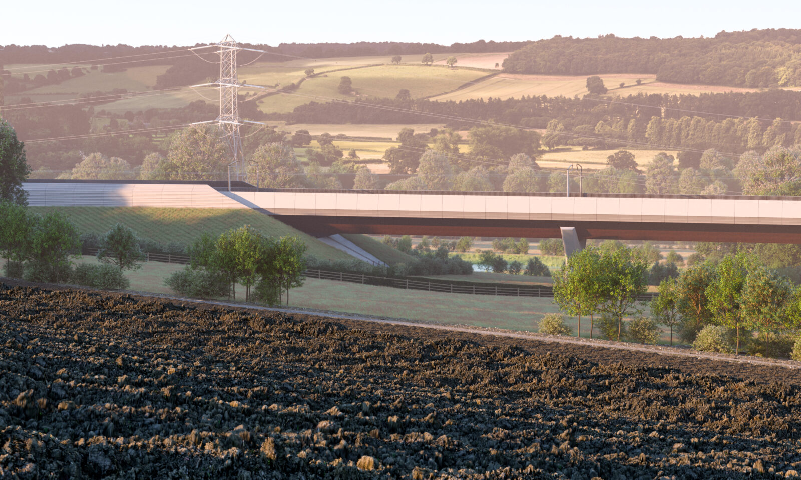 Moxon team refines HS2 viaduct design to halve embodied carbon