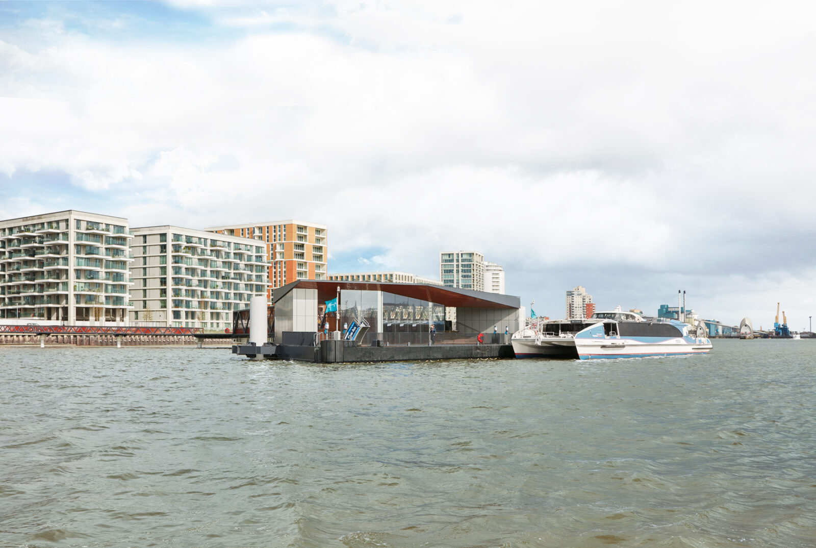 Cranked Thames pier completed by Nex Architecture