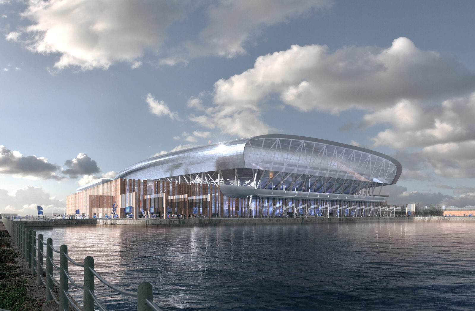 Meis Architects and Pattern submit final designs for Everton’s new stadium