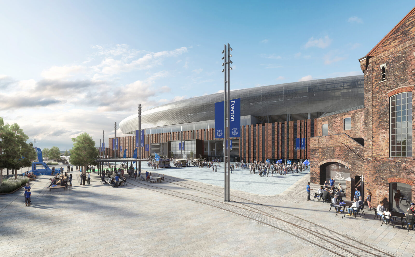 Meis Architects and Pattern submit final designs for Everton’s new stadium