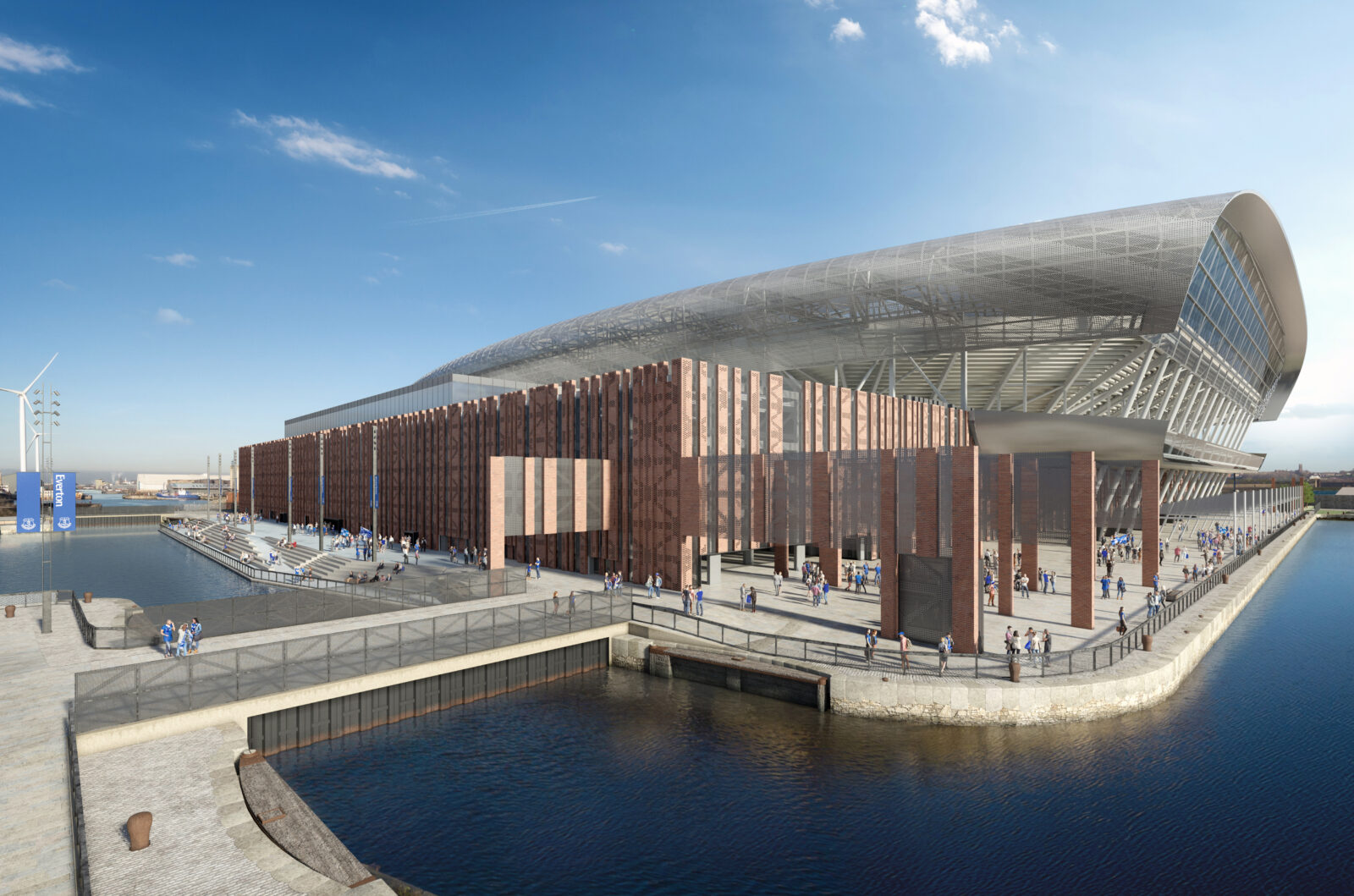 Meis Architects and Pattern submit final designs for Everton’s new stadium