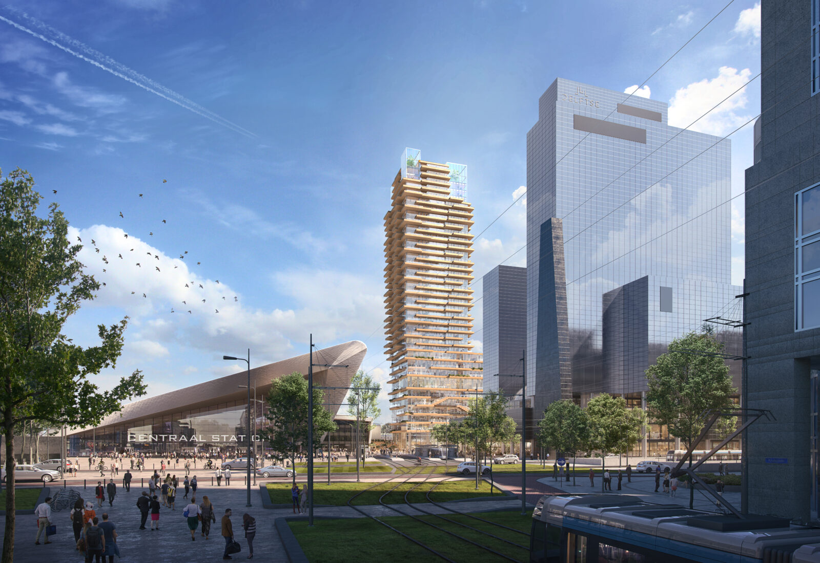 PLP’s part-timber part-concrete proposal wins Dutch tower contest