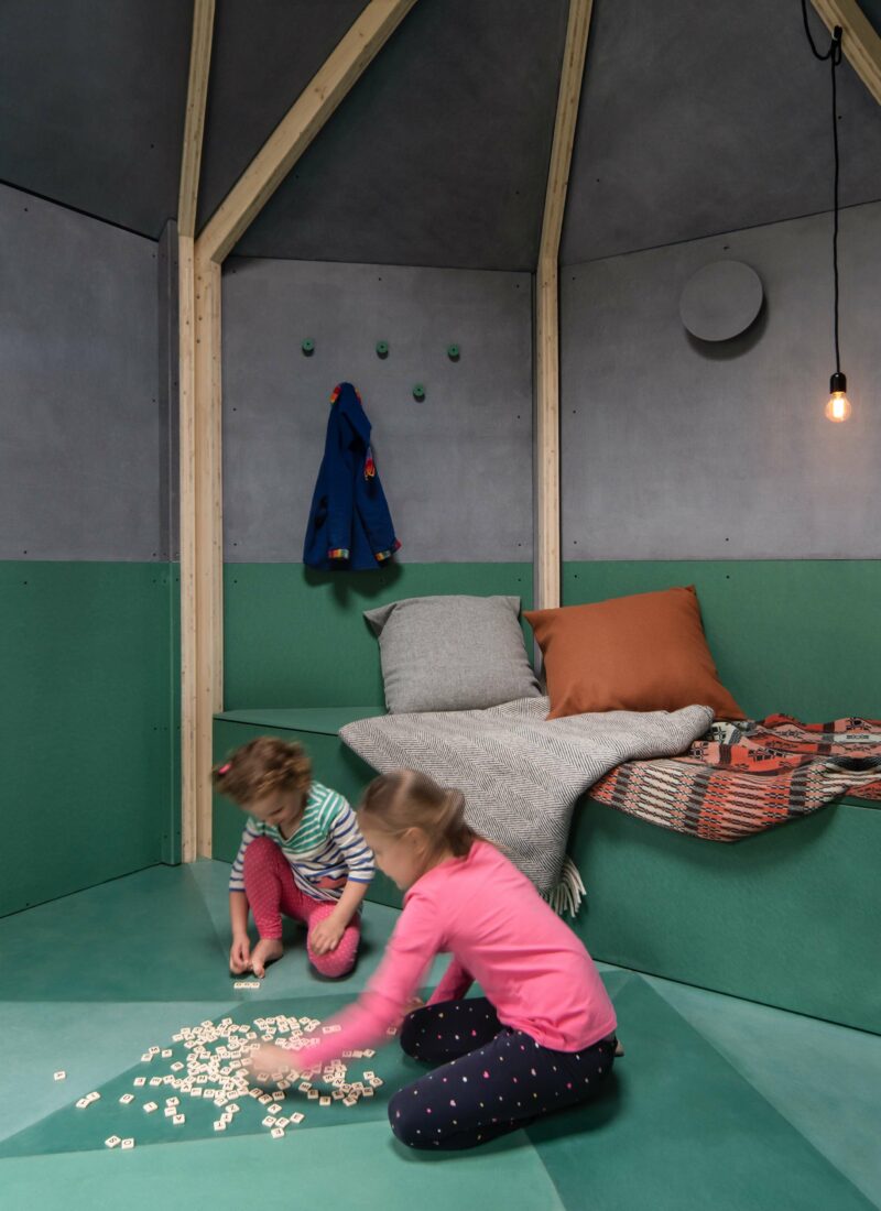 Studio Ben Allen completes self-build geometric flatpack garden folly