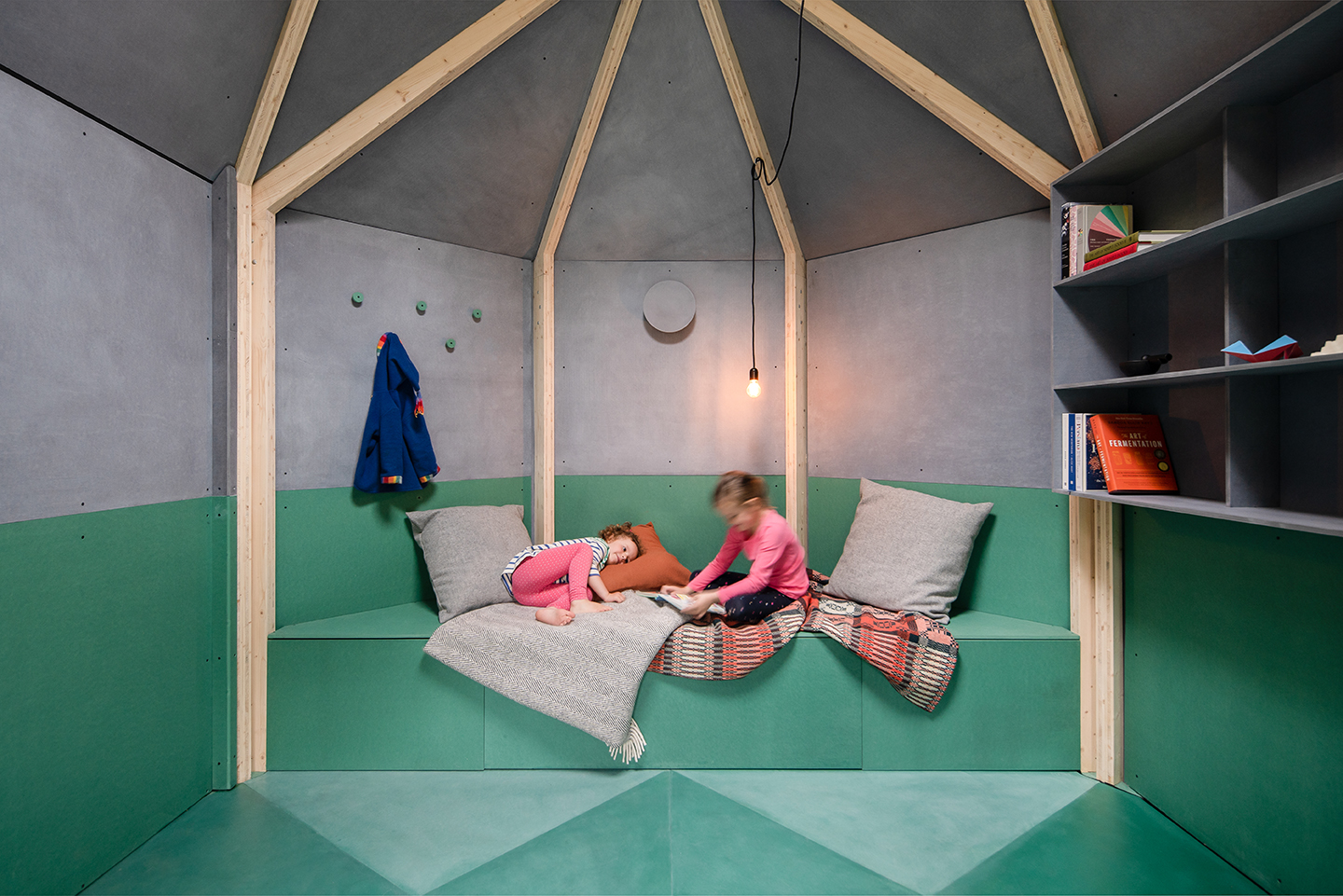 Studio Ben Allen completes self-build geometric flatpack garden folly