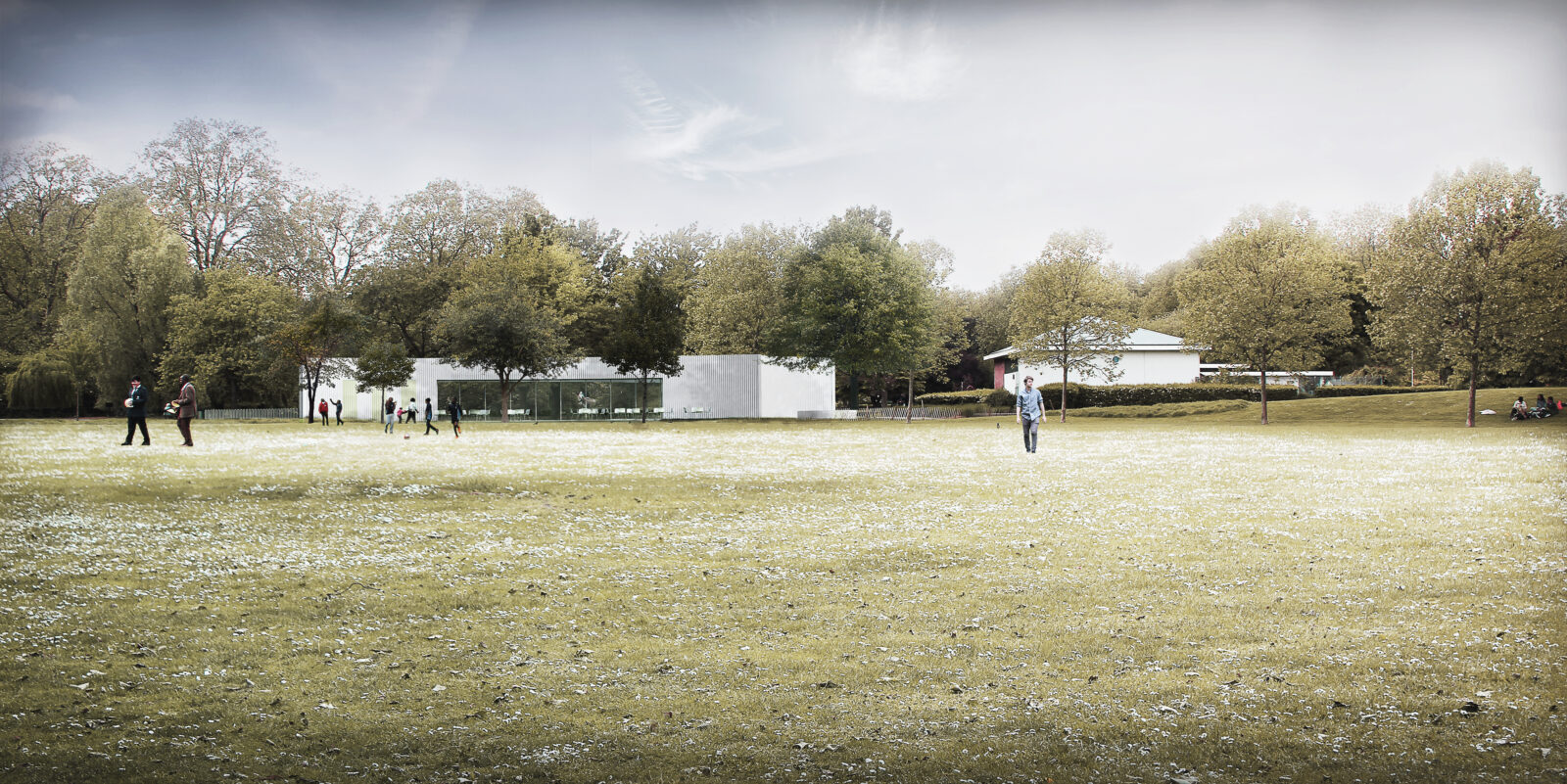 Bell Phillips’ Southwark Park lakeside pavilion opens