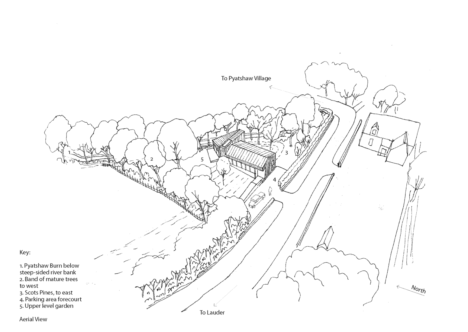 Stepped-section house in the Scottish Borders completed by TAP Architects