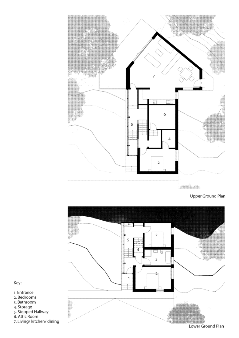 Stepped-section house in the Scottish Borders completed by TAP Architects