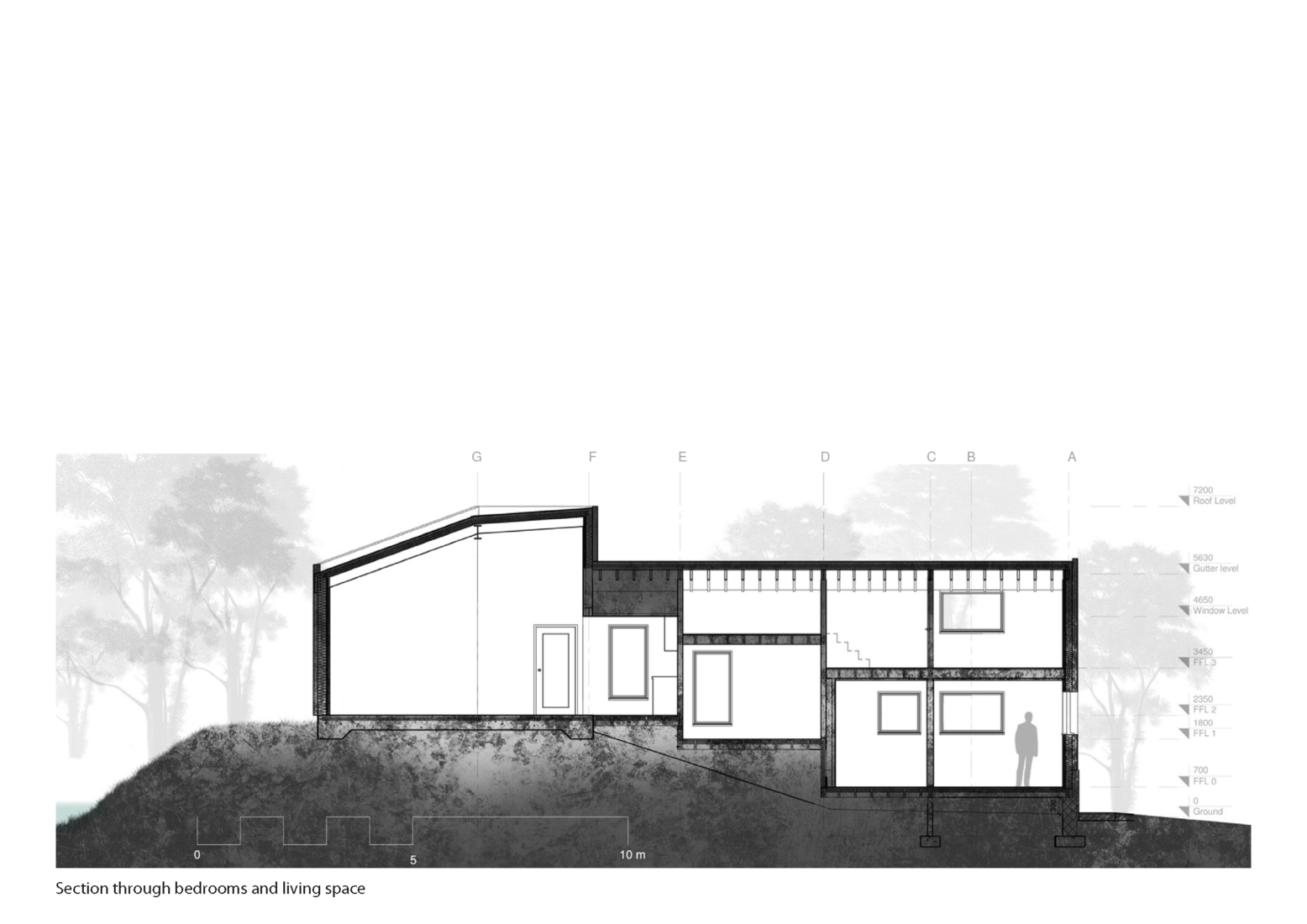 Stepped-section house in the Scottish Borders completed by TAP Architects