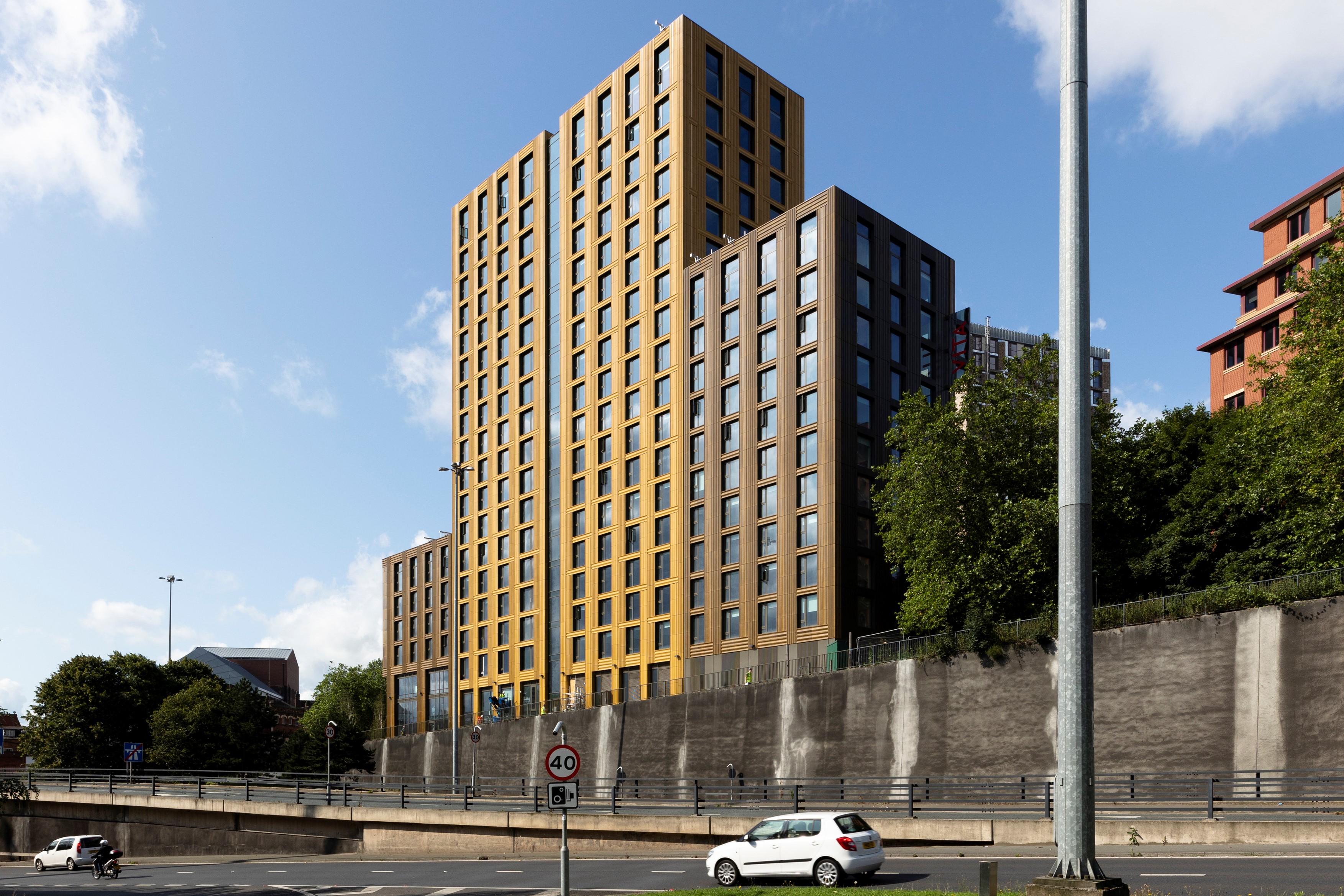 Feilden Clegg Bradley completes ‘woven’ ceramic-clad student housing in ...