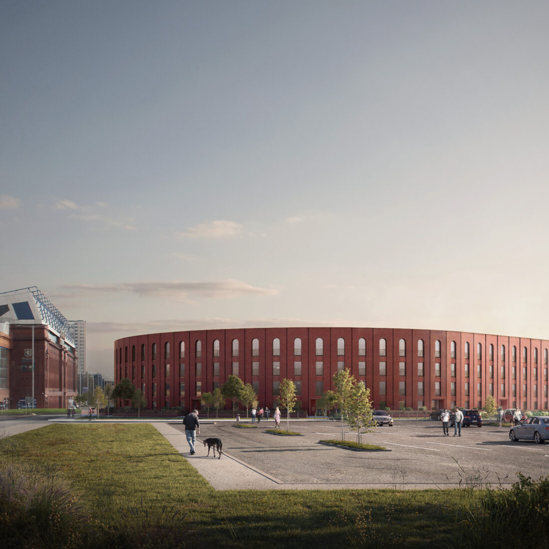 Graeme Nicholls wins approval for O-shaped Glasgow housing scheme