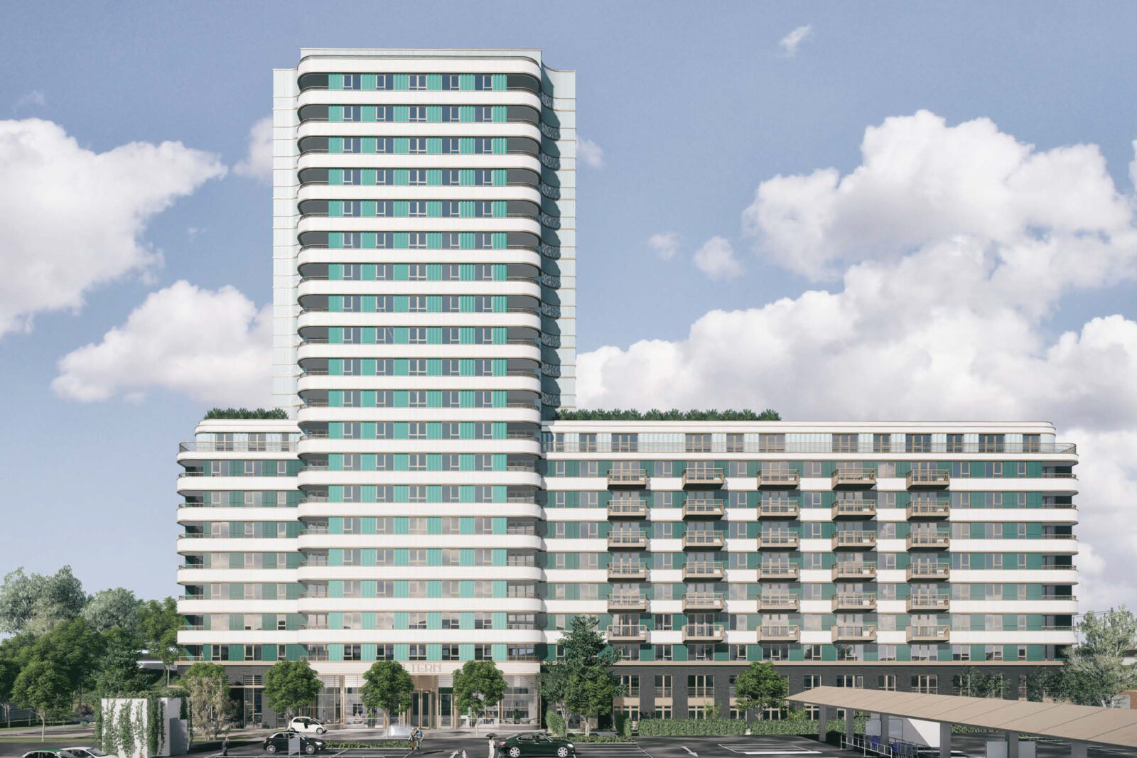 HTA lops six storeys off tower block by Hoover Building to win consent
