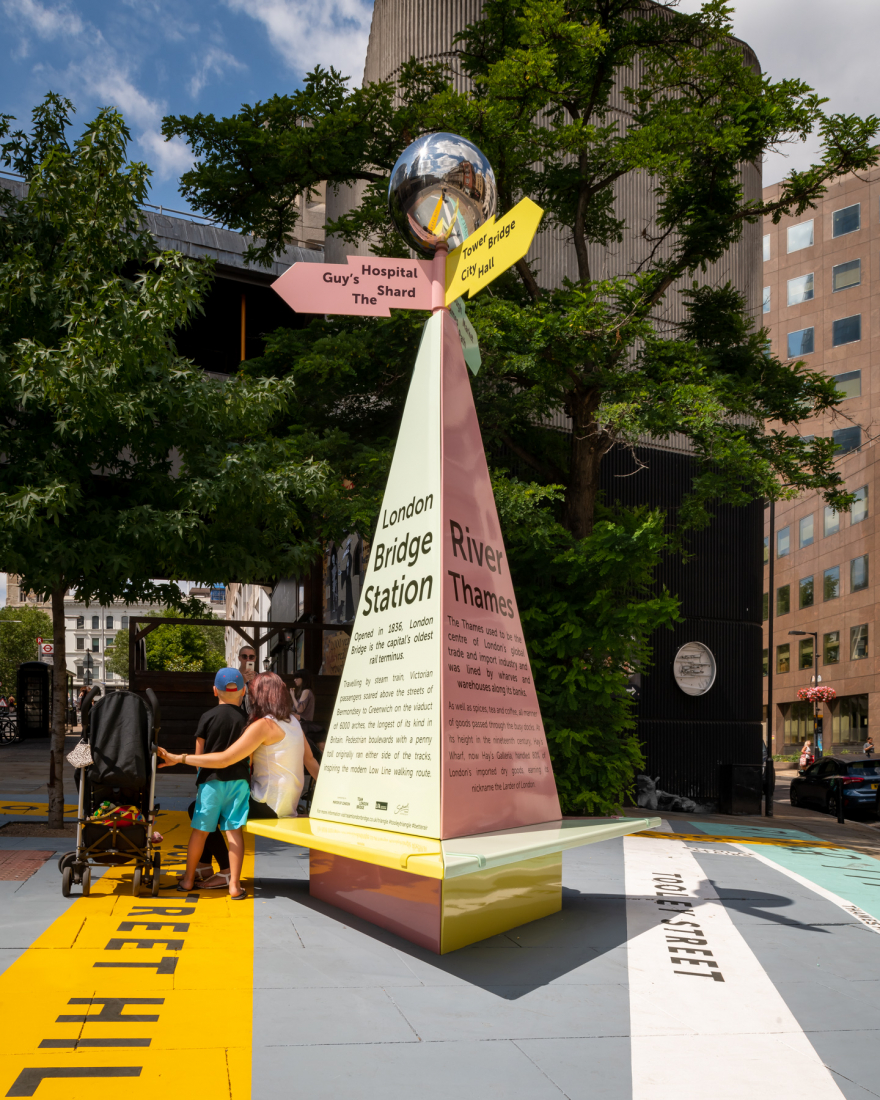 Wayfinding beacon by Charles Holland Architects unveiled at London ...