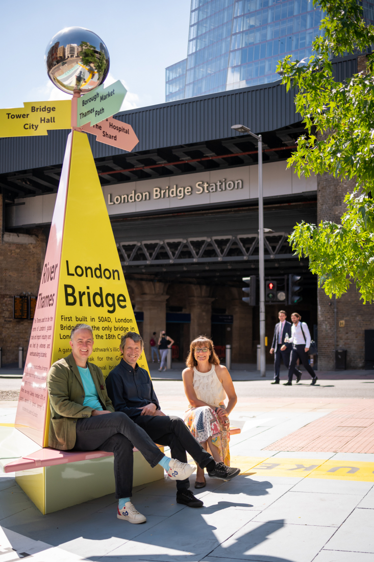 Wayfinding beacon by Charles Holland Architects unveiled at London ...