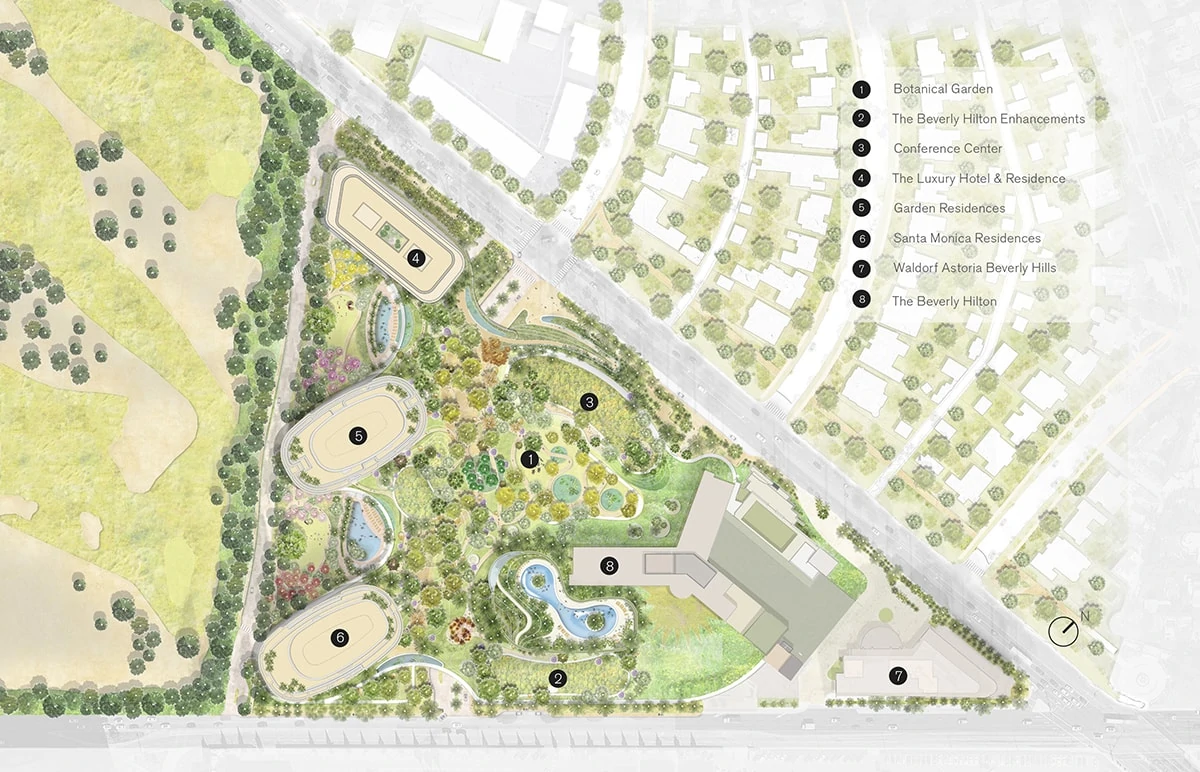 Fosters unveils high-rise garden-packed $2bn Beverly Hills masterplan