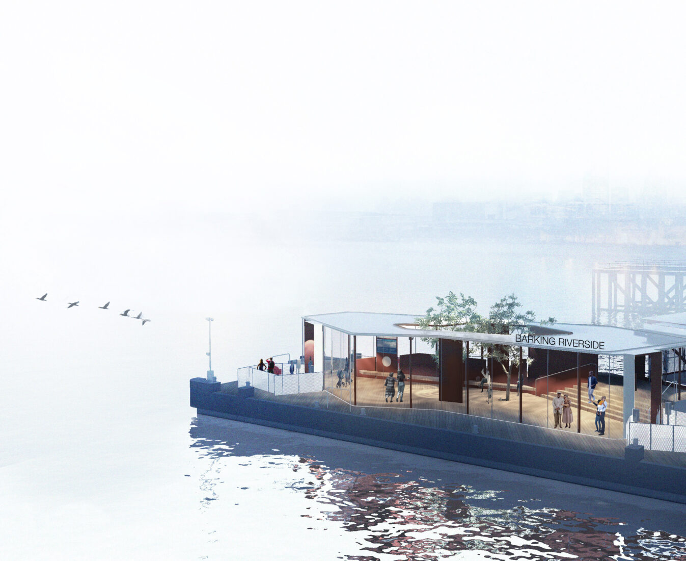 Duo designs river pier for Barking Riverside