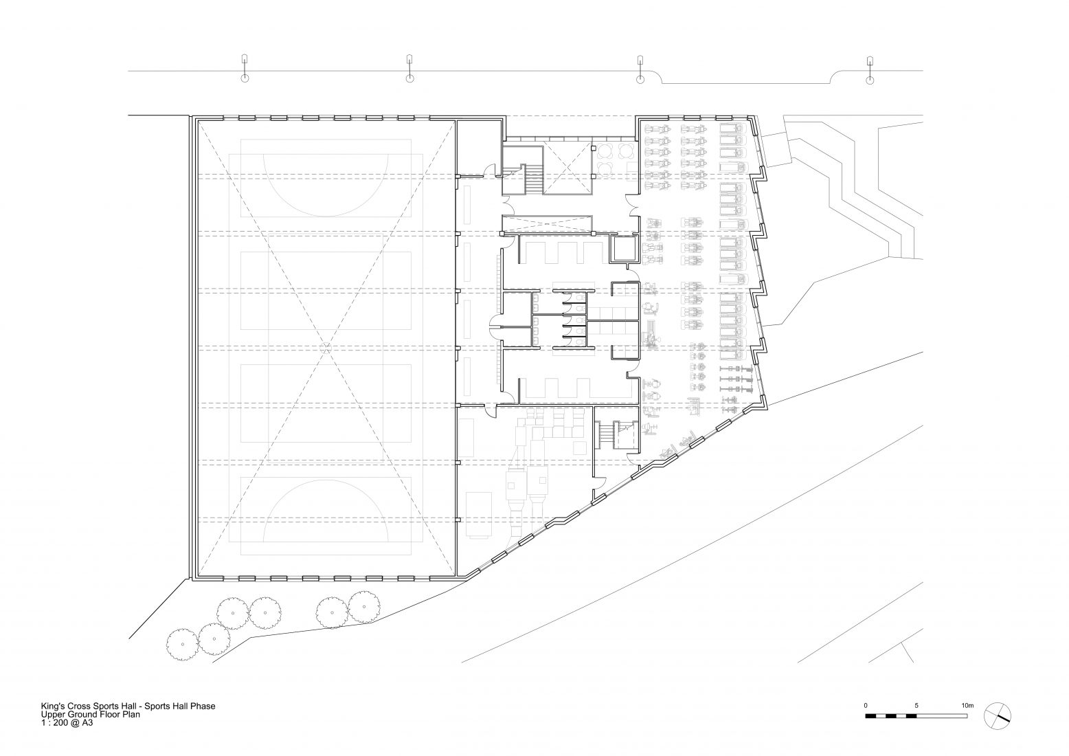 Construction completes on Bennetts Associates’ King’s Cross sports hall