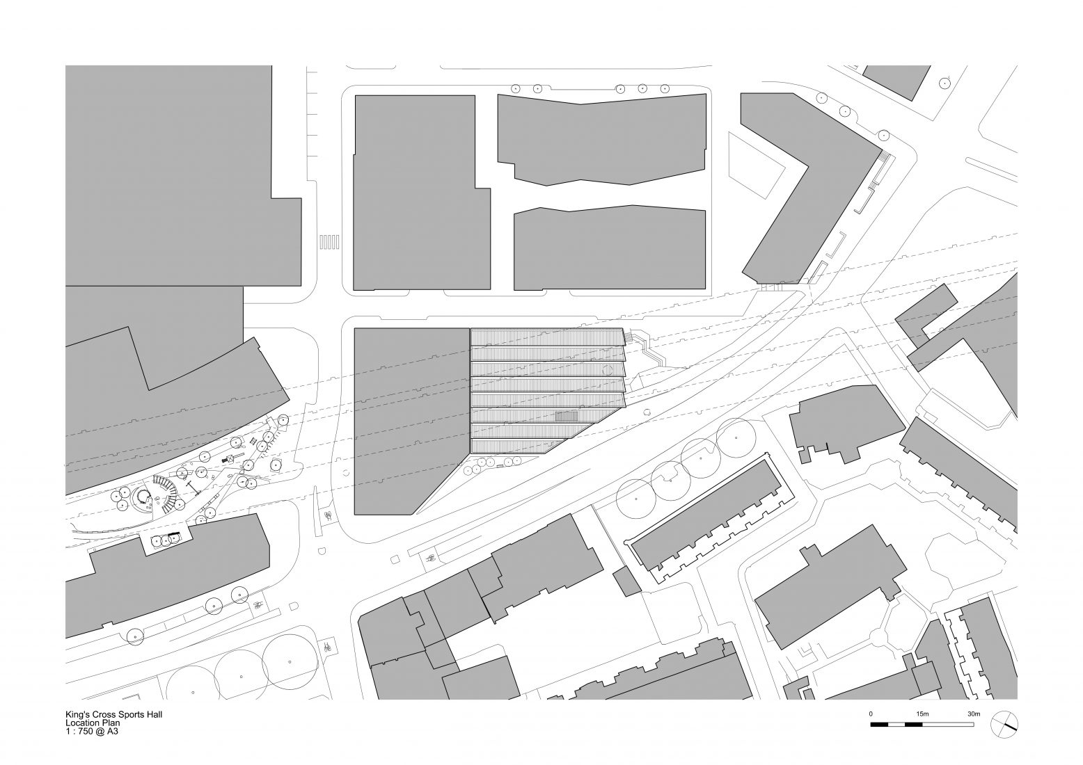 Construction completes on Bennetts Associates’ King’s Cross sports hall