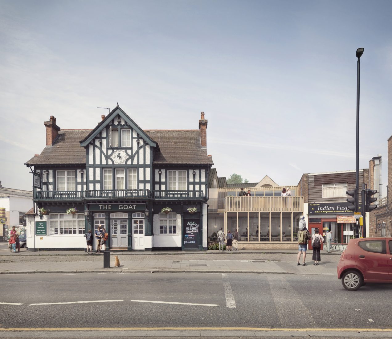 Vine Architecture reveals plan for homes in Enfield pub car park