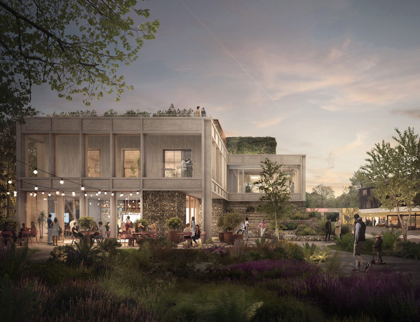 Moxon designs pop-up visitor pavilion for Brent Cross South