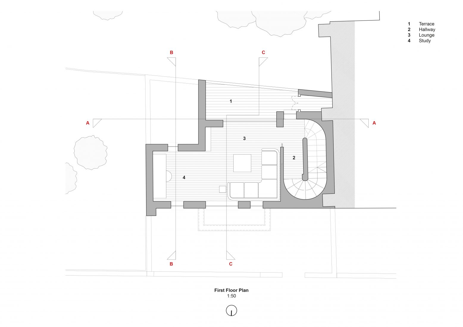 Studio 54 Architecture completes end-of-terrace house in Highbury