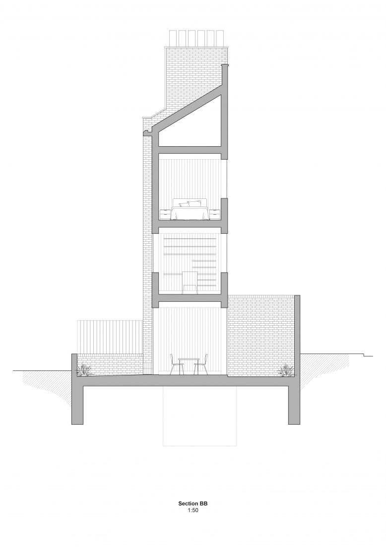 Studio 54 Architecture completes end-of-terrace house in Highbury