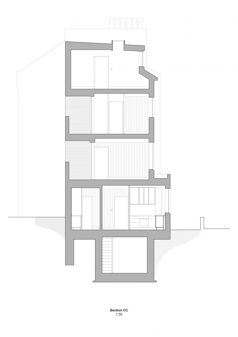 Studio 54 Architecture completes end-of-terrace house in Highbury