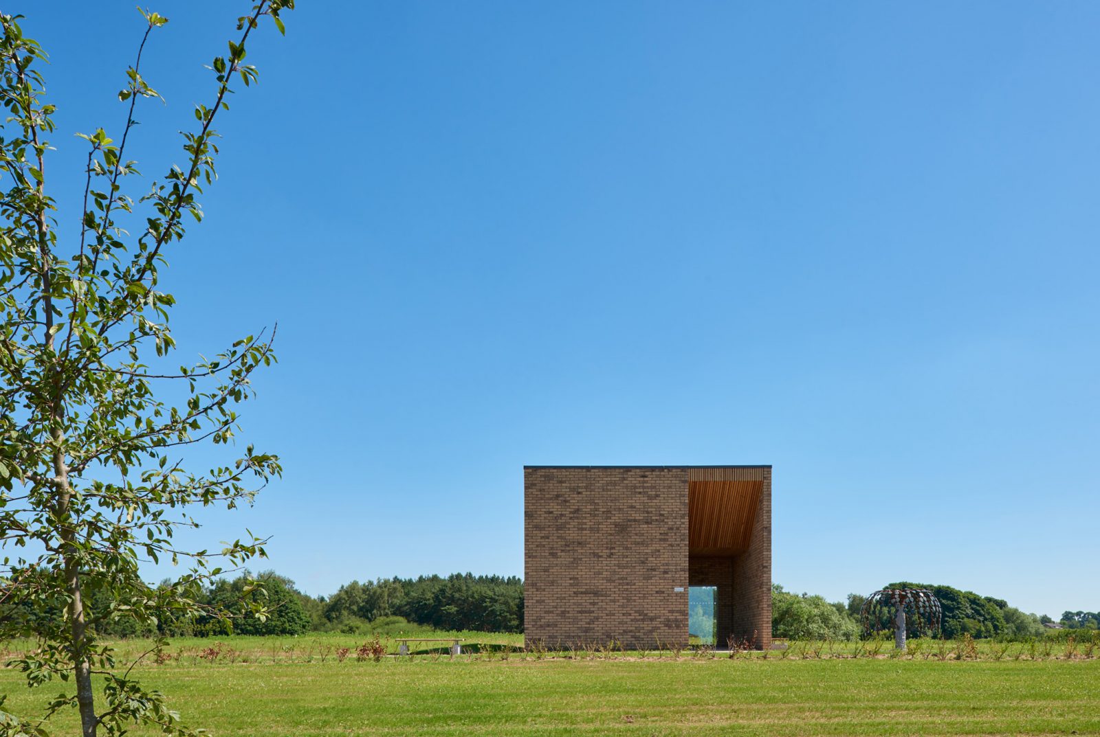‘Contemplative’ brick crematorium completed by Haverstock in Lincolnshire