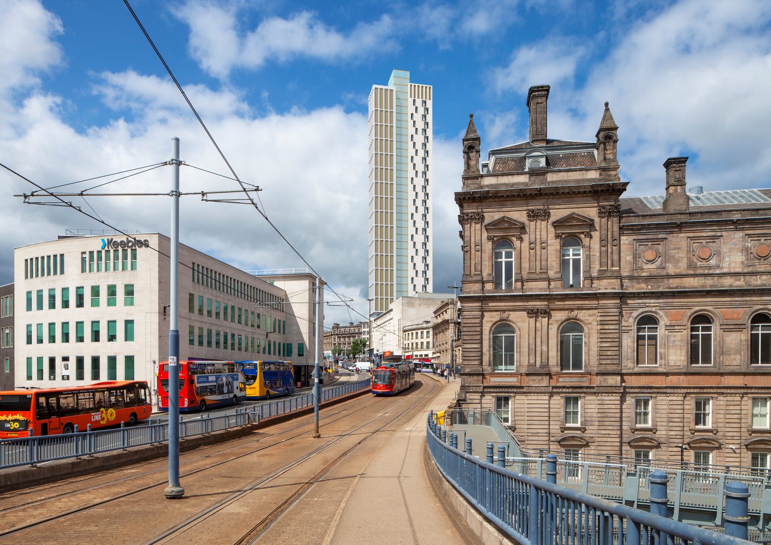 Hodder + Partners submits plans for 117m-tall housing tower in Sheffield