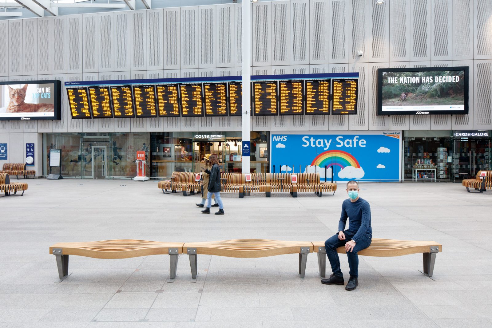 Network Rail competition-winning station seating installed