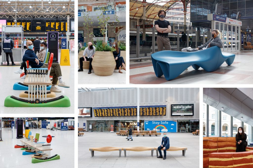 Network Rail competition-winning station seating installed