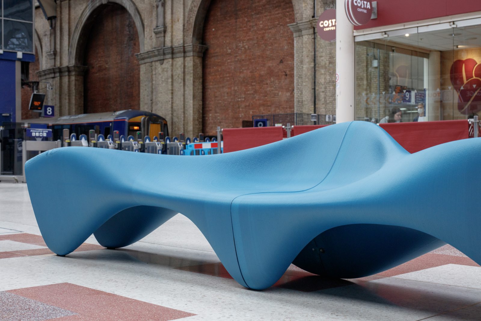 Network Rail competition-winning station seating installed