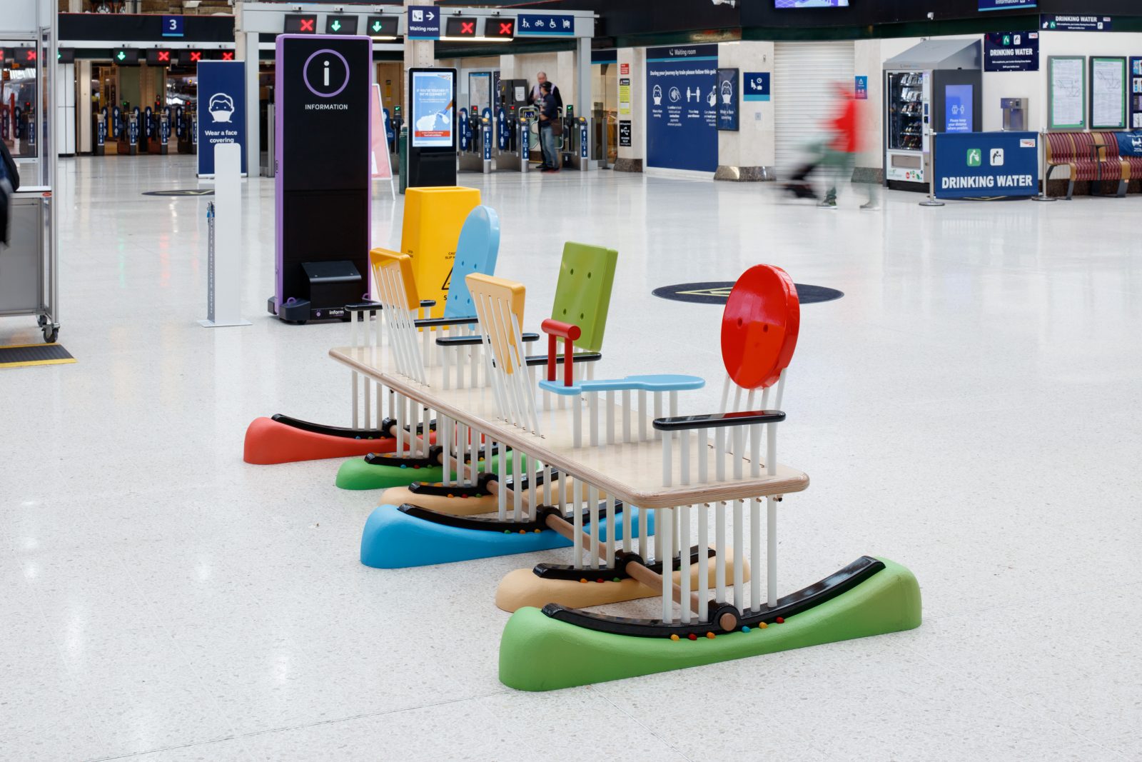 Network Rail competition-winning station seating installed
