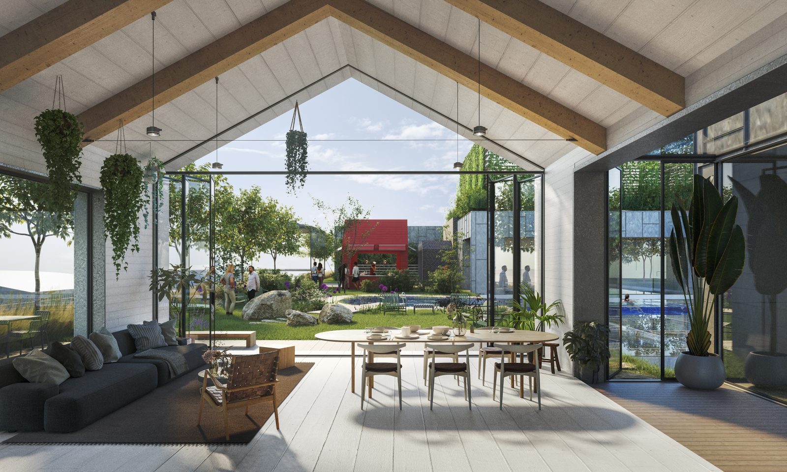 Studio RHE redesigns Blackfriars court building with urban forest