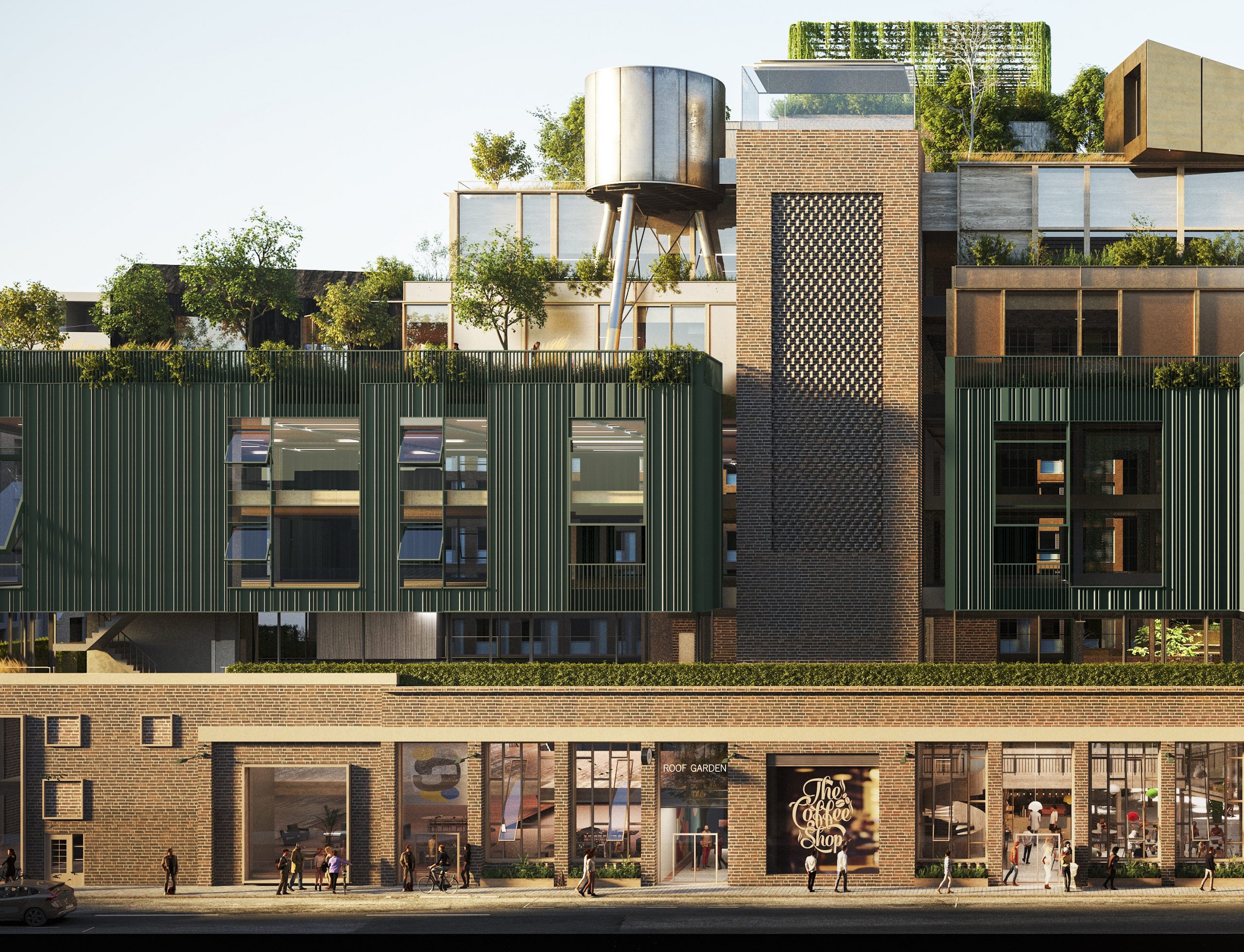 Studio RHE redesigns Blackfriars court building with urban forest