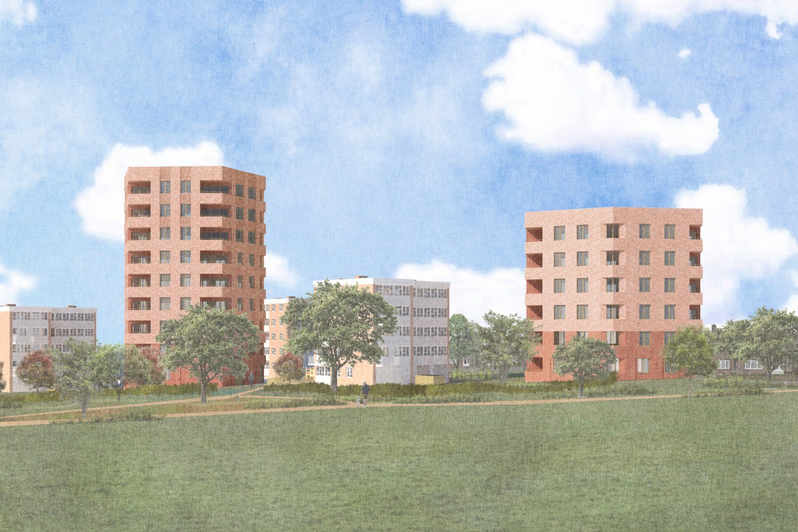 Brick By Brick submits plans for homes by Mae, Gort Scott and Threefold