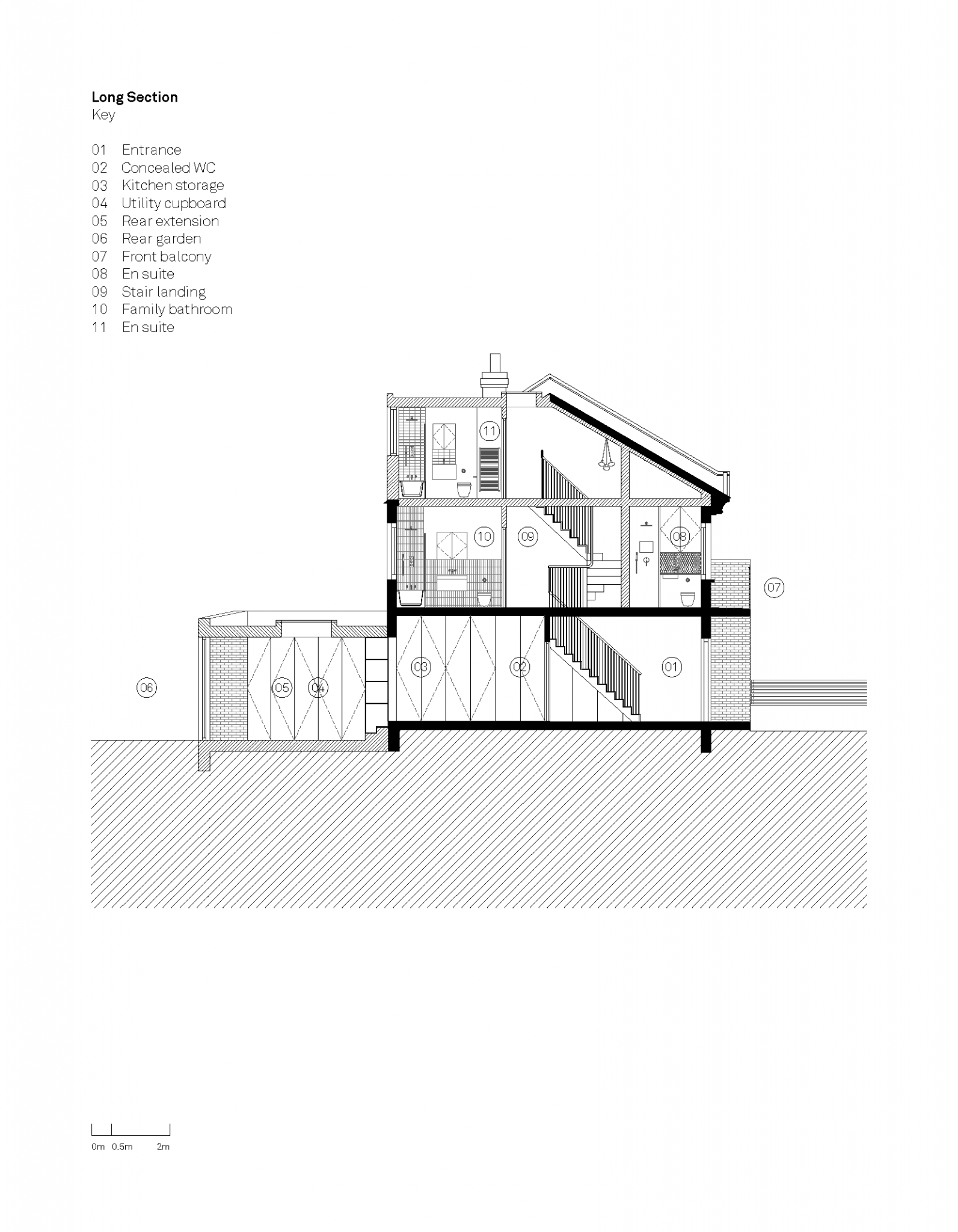 Novak Hiles reworks house with sculptural chamfered extension
