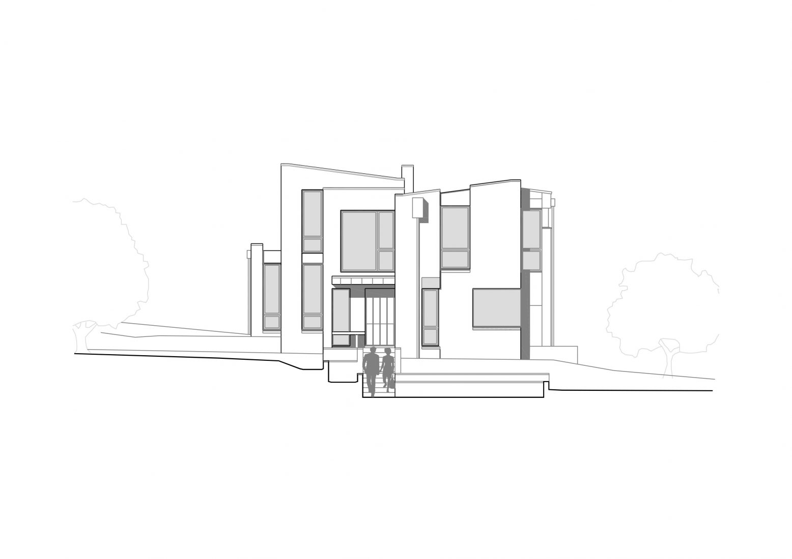 Hudson Architecture Studio designs stepped angular house in Oxfordshire ...