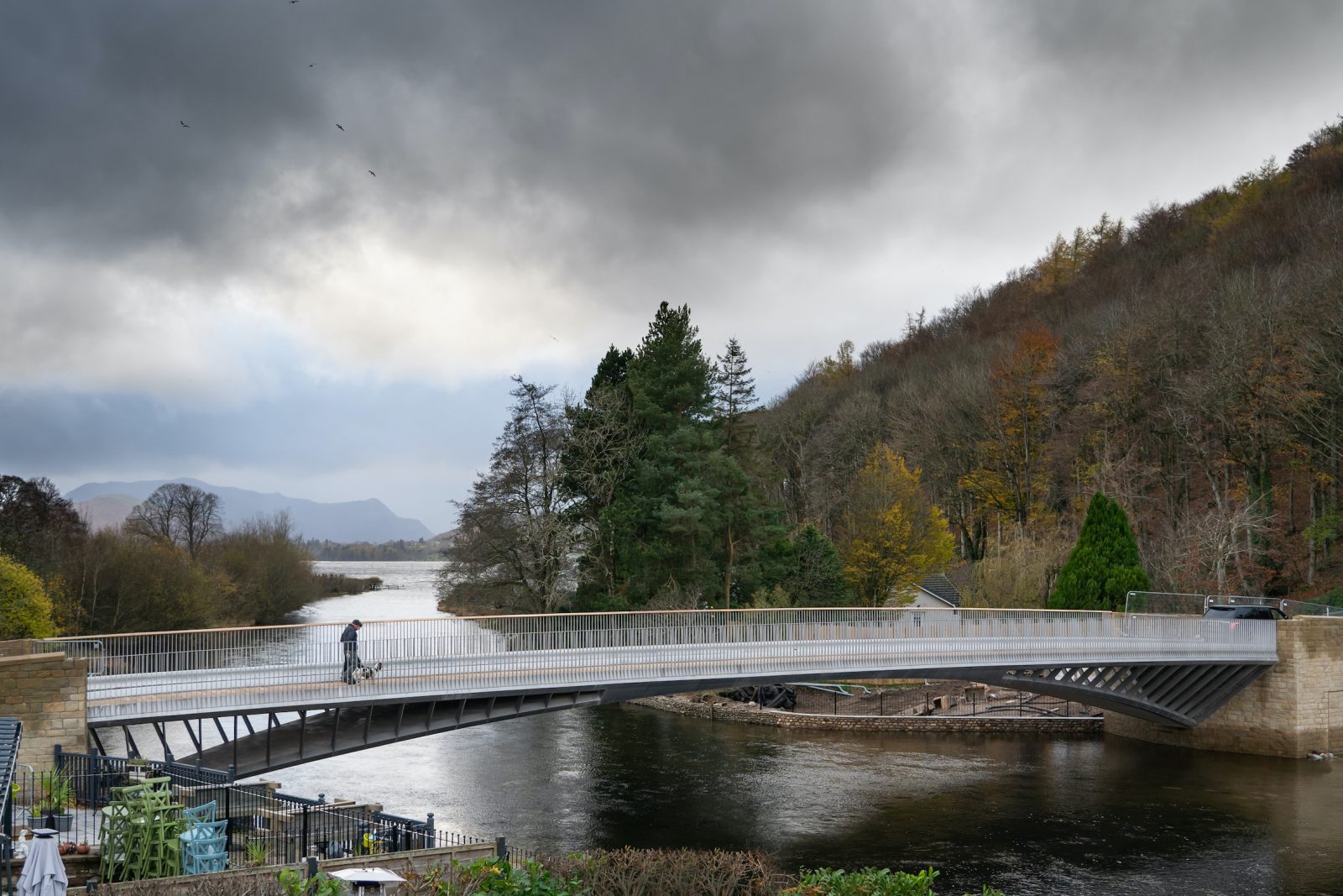 Knight Architects’ stainless-steel bridge opens in Lake District