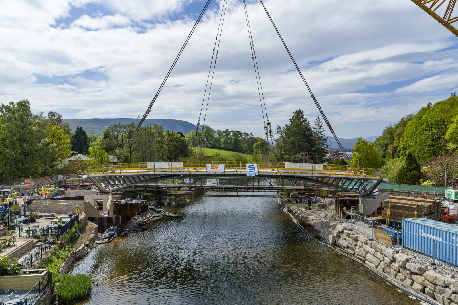 Knight Architects’ stainless-steel bridge opens in Lake District